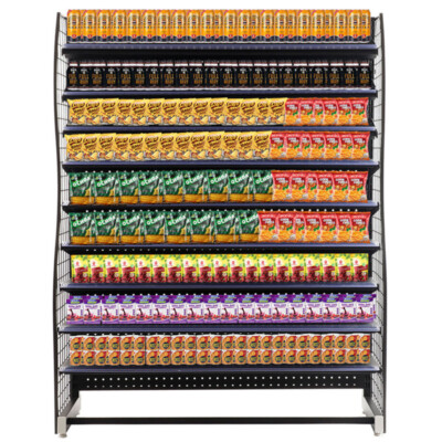 Retail Display Rack Heavy Duty Merchandiser Candy Snack Dack 9 Shelf ...