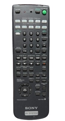 Sony RM-P362 AV Stereo Receiver Programmable Remote Control Black ...