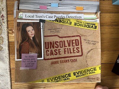 Unsolved Case Files Jamie Banks Murder Mystery Board Game | eBay