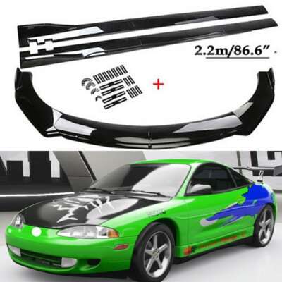 For Mitsubishi Eclipse GSX Front Bumper Lip Spoiler Splitter Body Kit ...