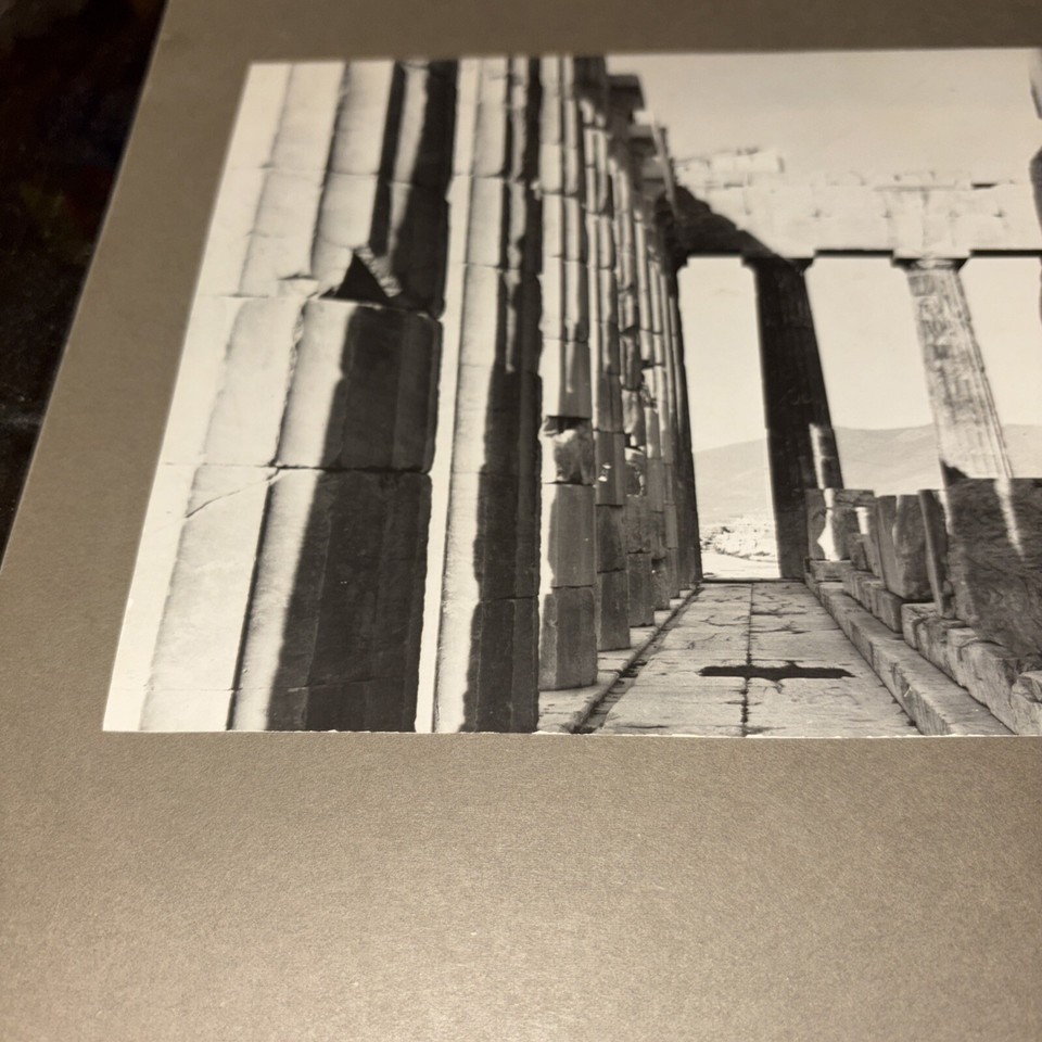 Parthenon Interior Antique Mounted Greek Architecture Photo Ictinus ...