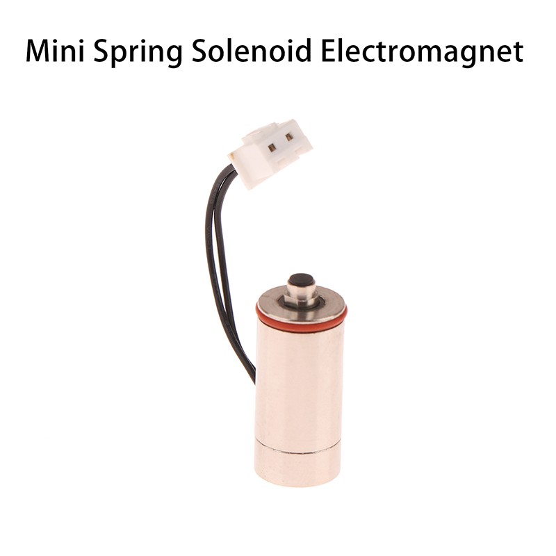 Mini Spring Solenoid Electromagnet Round Cylinder Suction Solenoid ...