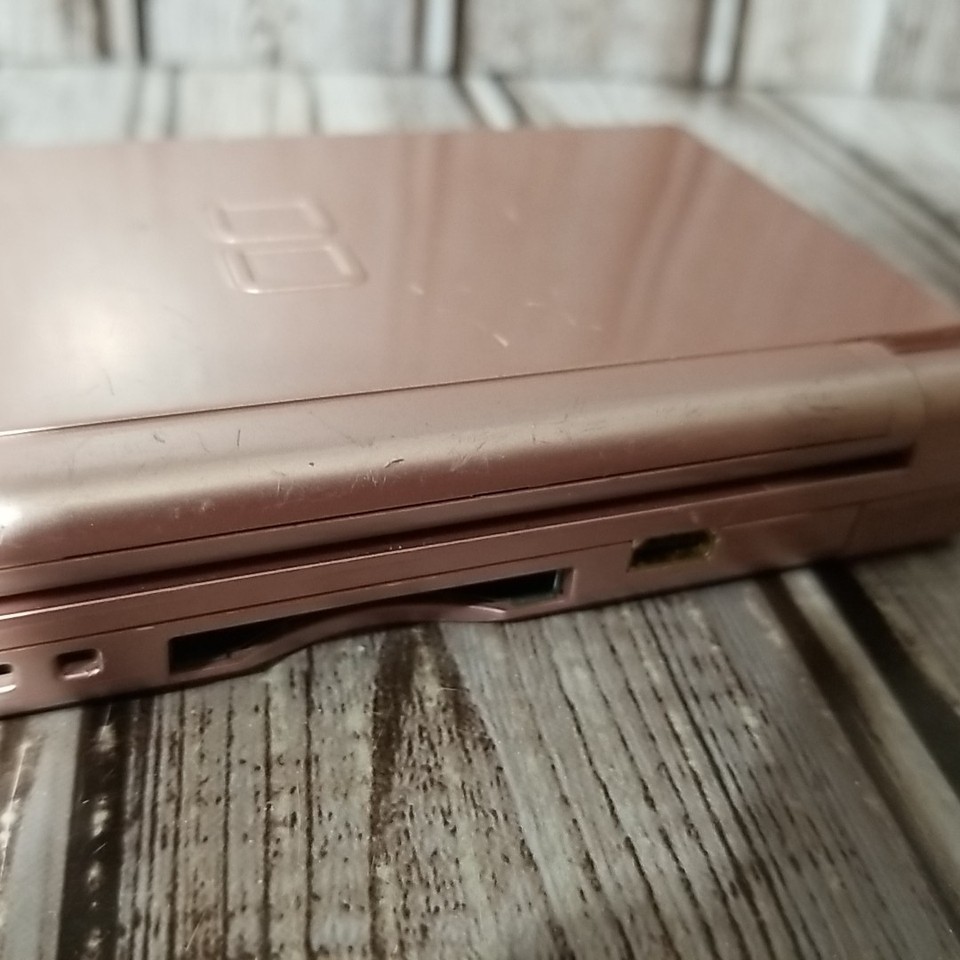Nintendo DS Lite Metallic Rose Handheld Video Game Console w/ Charger ...