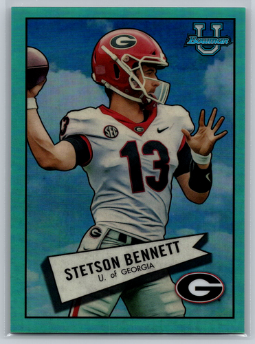 2022 Bowman University Chrome - 1952 Bowman Aqua Refractor #52BF-17 ...