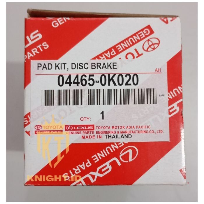 Toyota Fortuner Hilux VI VII Disc Brake Pad Front | 044650K020 | OE ...