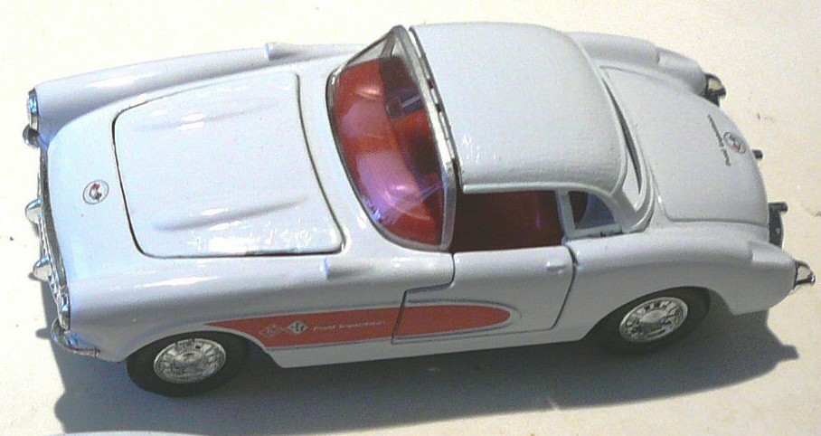 Chevrolet Corvette Convertible die cast 1:37 model car 1957 white | eBay