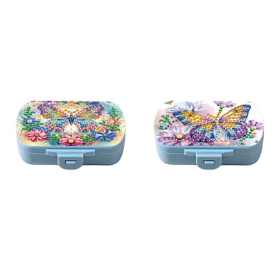 5D DIY Diamond Painting Dot Pill Case Diamond Art Pill Storage Box ...