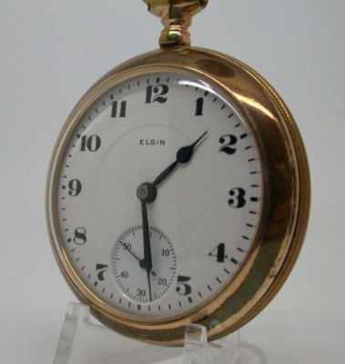 ELGIN, 18 SIZE, GRADE 336, MODEL 5, CLASS 106, 17 JEWEL POCKET WATCH ...