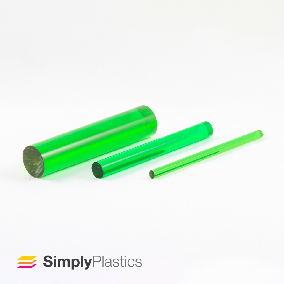 Coloured Tinted Extruded Acrylic Plastic Perspex Rod / Various ...