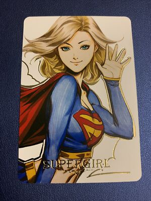 Supergirl DC Comic Hot Heroine Anime Doujin Gold Foil Holo Art Card ACG ...