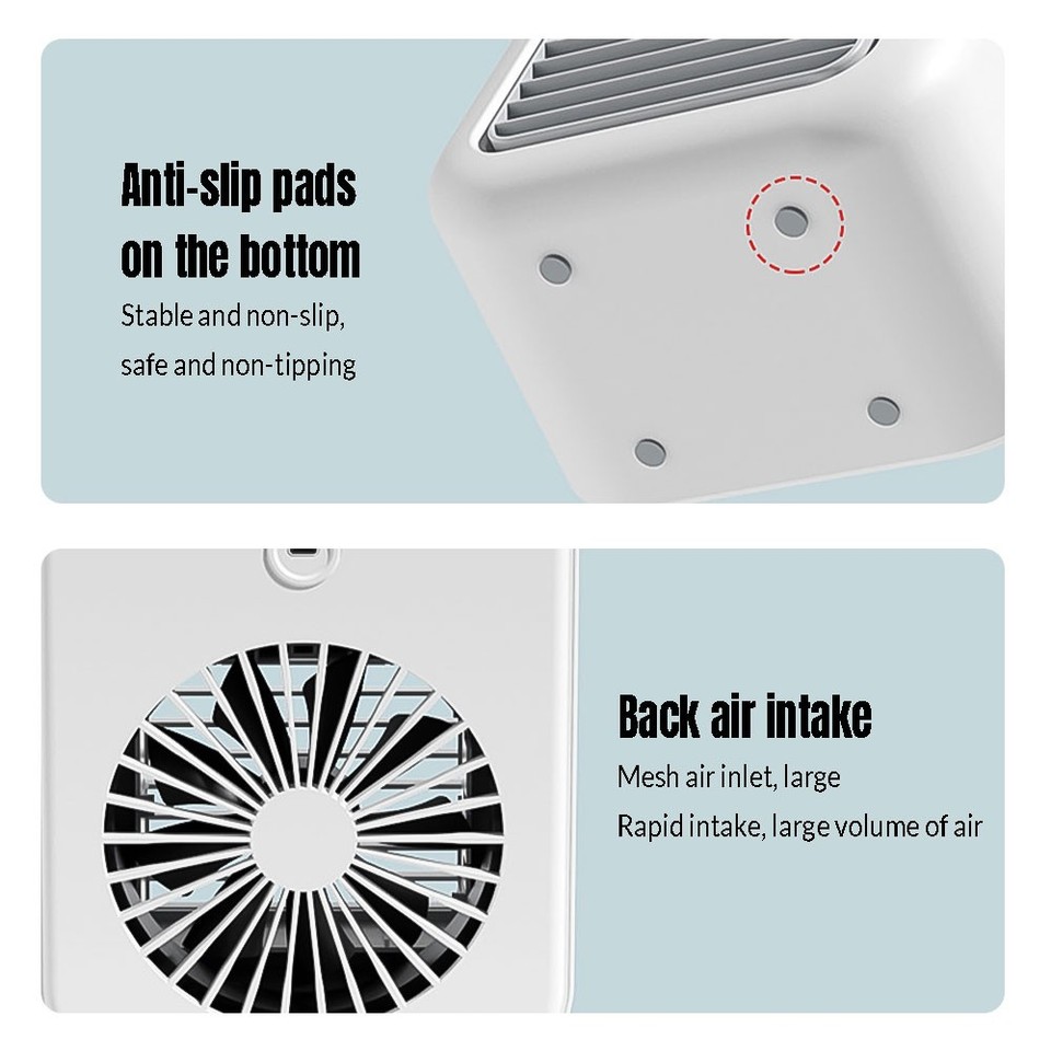 3 in 1 Portable Mini Air Cooler Fan Ice Cold Cooling Air Conditioner ...