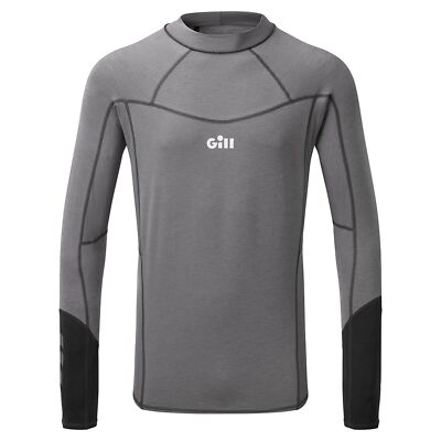 Gill Men's Eco Pro Rash Vest Rash Guard Long Sleeve Grey Melange XXL | eBay