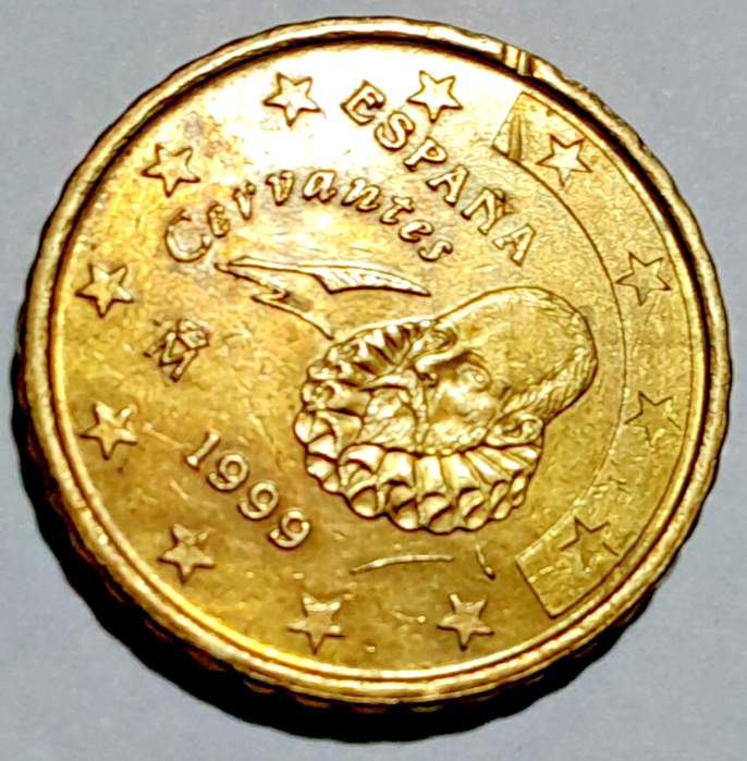 Rare 10 euro cent coin Spain 1999 Cervantes | eBay
