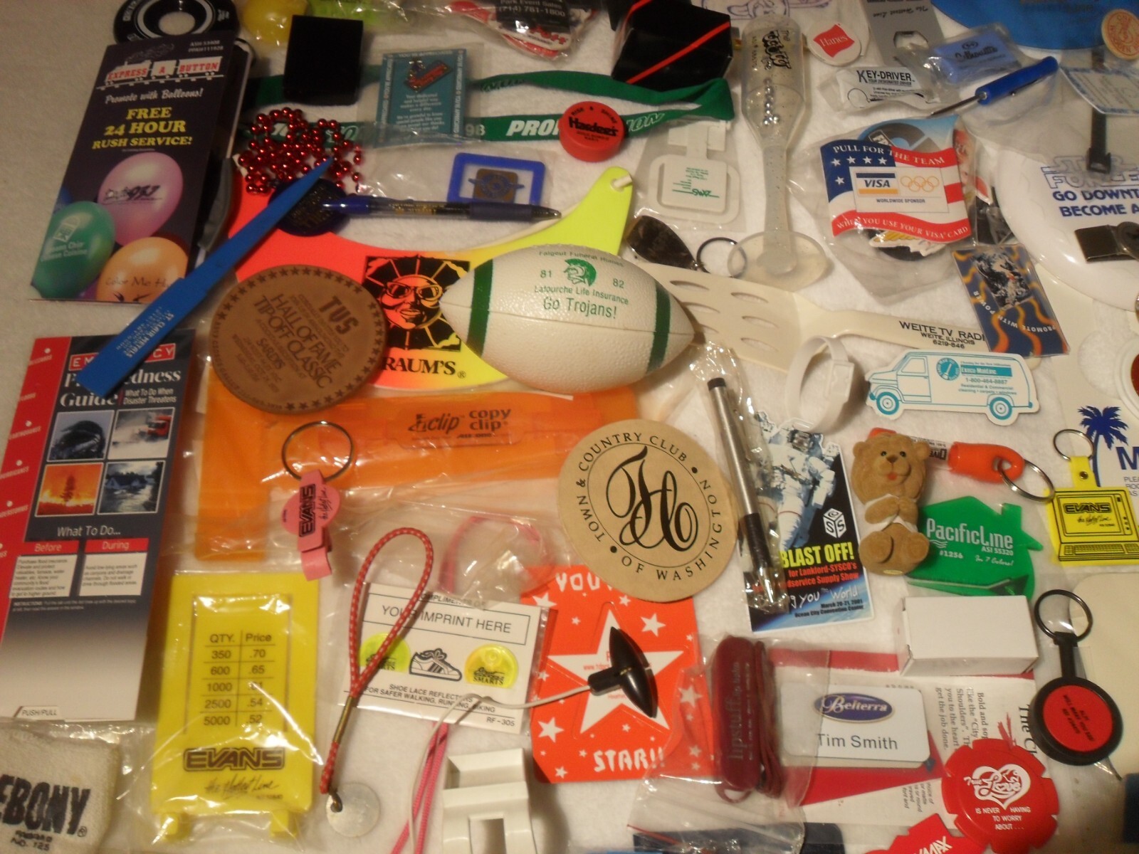 Advertising Collection of Asst. Imprinted Samples- 6+ Pounds All ...