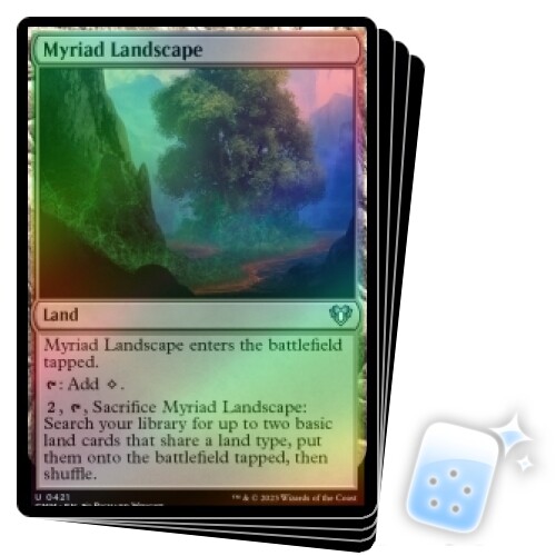 FOIL MYRIAD LANDSCAPE X4 Commander Masters Magic MTG MINT CARD | eBay