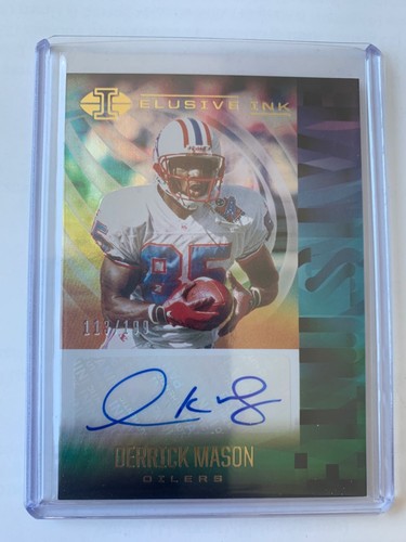 Derrick Mason 2021 Panini Illusions Elusive Ink Auto #D /199 SSP ...
