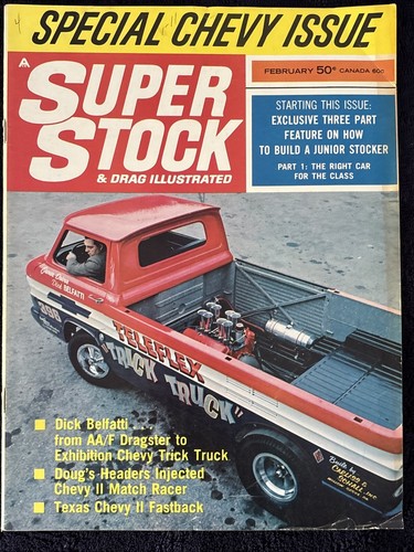Super Stock & Drag Illustrated Magazine Feb 1966 Special Chevy Issue ...