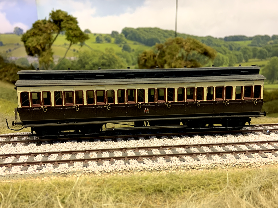 Slaters kit built GWR 8 Compartment C10 all 3rd clerestory coach 00 ...