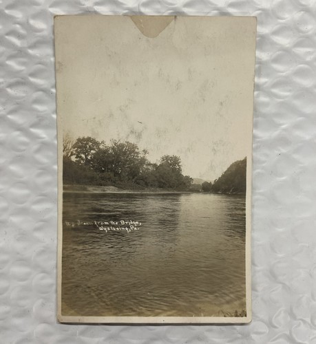 Wyalusing PA French Asylum Bradford Upstream from Bridge Vintage 1915 ...