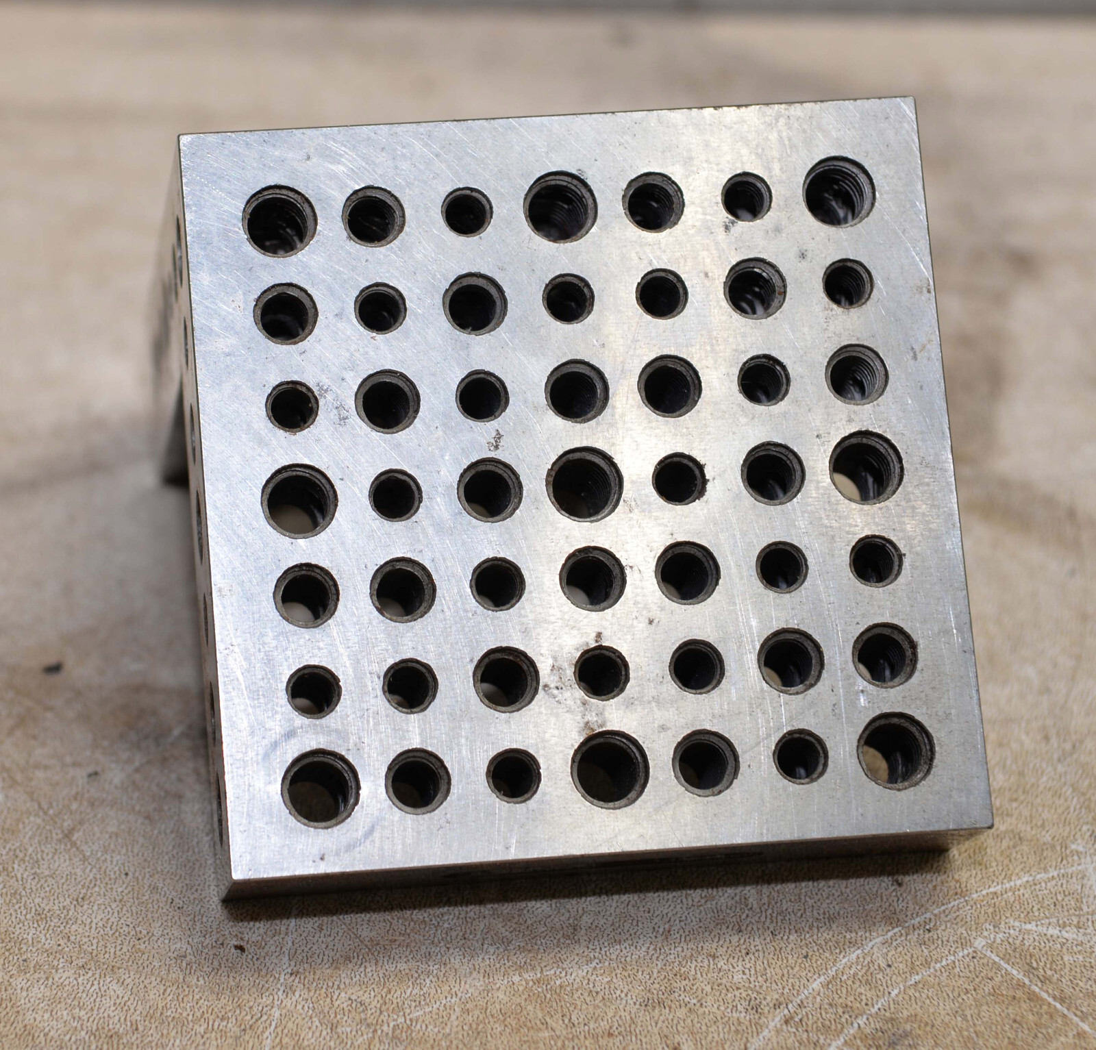 Precision angle plate R. Minier machinist lathe mill block tapped holes ...