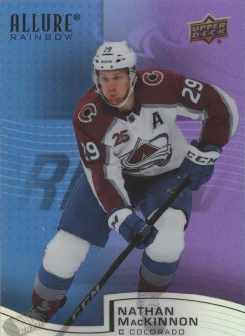 2021-22 Upper Deck Allure - Rainbow Nathan MacKinnon #R-92 Blue Purple ...