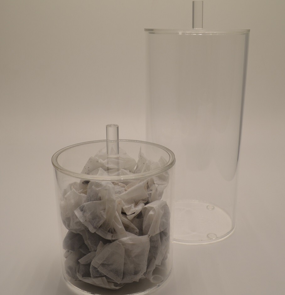 Clear Acrylic Cylinder Tray Container Display Perspex® Shop Holder ...