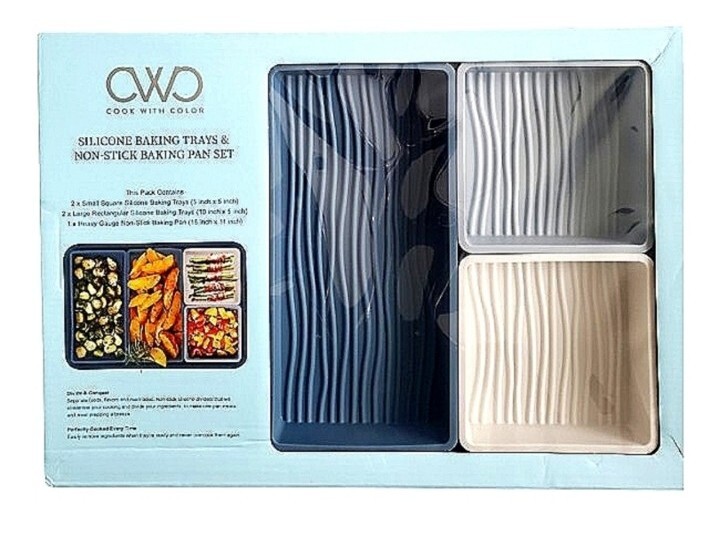 CWC Silicone Baking Non-Stick Trays and PAN Set - 5 Piece | eBay
