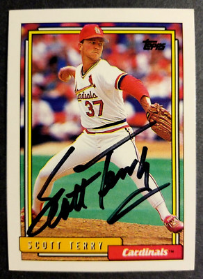 Scott Terry St. Louis Cardinals 1991 Topps #117 Autographed Baseball ...