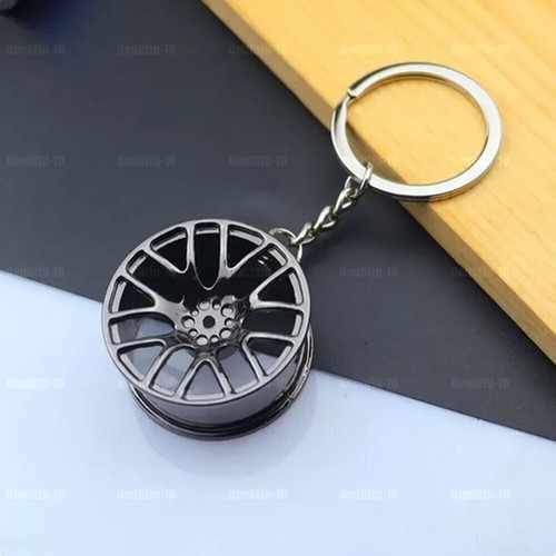 Creative Keychain Wheel Hub Rim Model Car Key Chain Ring Keyring ...