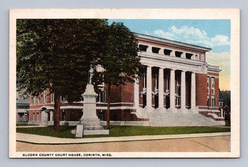 Alcorn County Courthouse & Confederate Monument CORINTH Mississippi ...