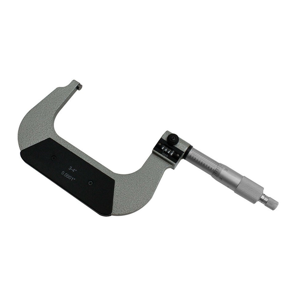 Outside Micrometer 3-4" .0001" Grad. Digit Counter Ratchet Stop For ...