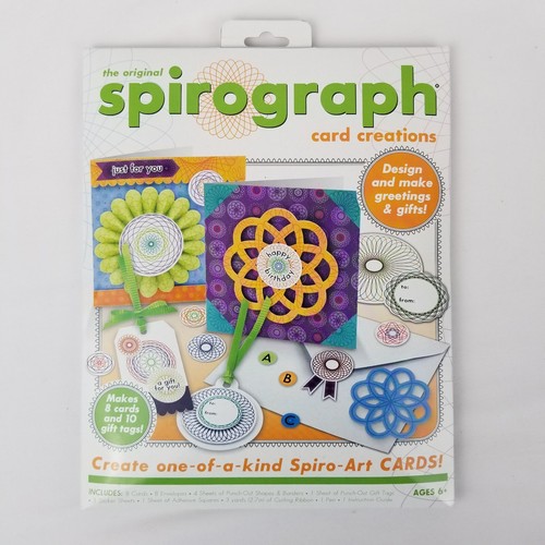 Spirograph Card Creations Craft Kit Activity Pack Spiro-art Ages 6 ...