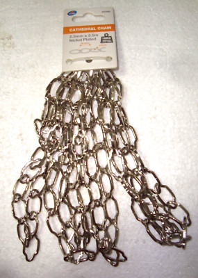 Zenith CATHEDRAL CHAIN 2.2mm x 2.5m .Nickel Plated 18kg rated | eBay