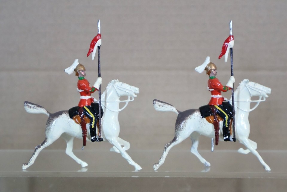 BRITAINS RE PAINTED MOUNTED BRITISH 5th DRAGOONS HEAVY CAVALRY on the ...