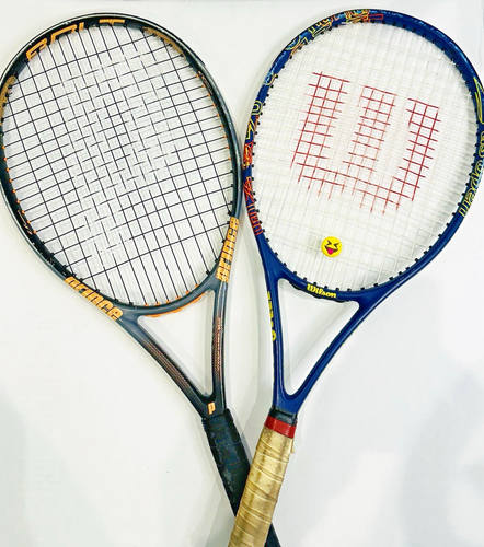 Lot Of Prince Thunder Bolt 110 Spin 17x14 & Wilson US Open GS 105 ...