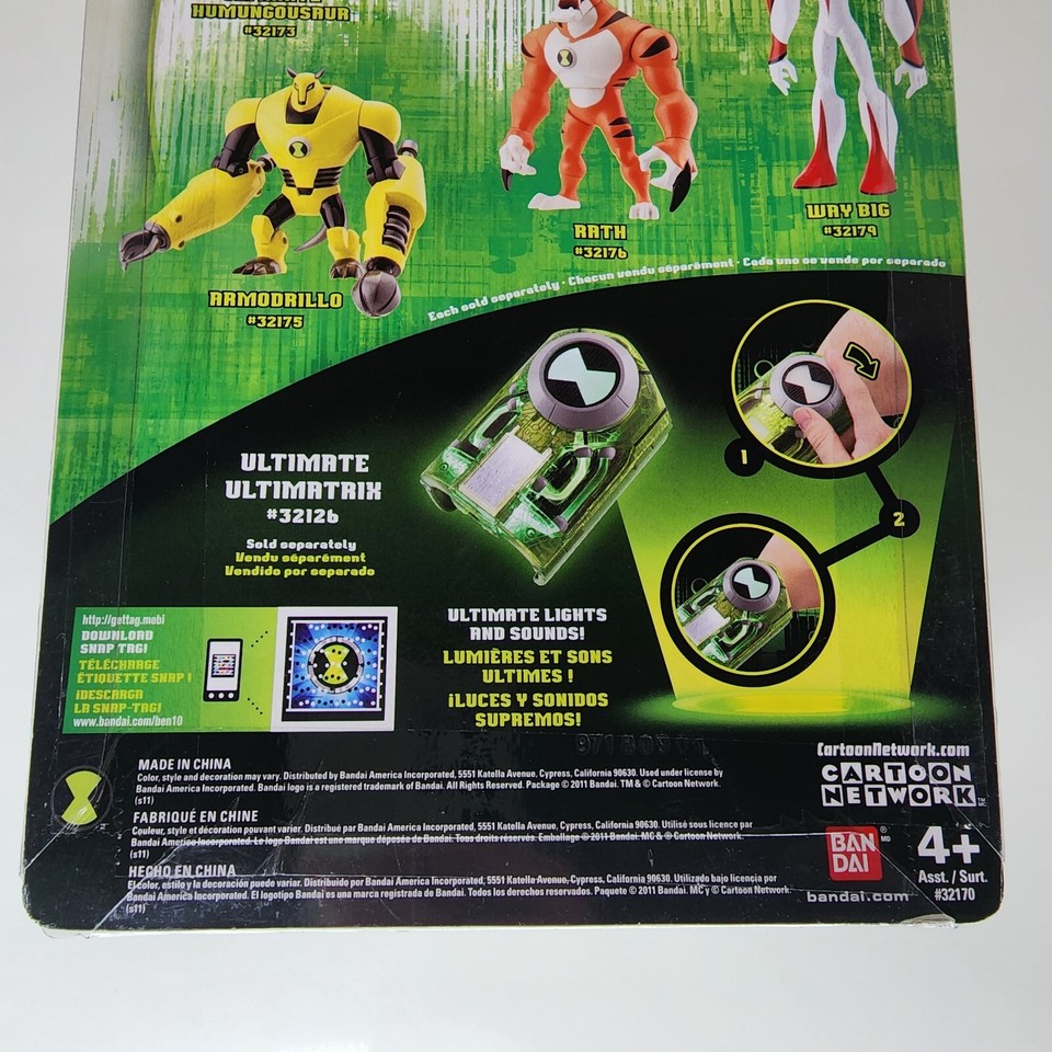 Large 6-8" Ben 10 Way Big 2011 Action Figurine VHTF Cartoon Network New ...