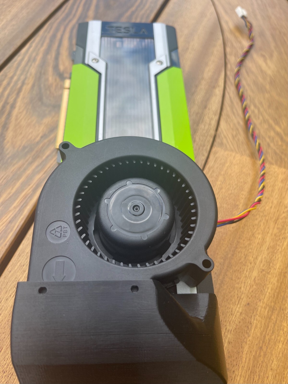 Fan + U-turn Shroud for Nvidia Tesla M40 K80 P40 P100 V100 (Fan and ...