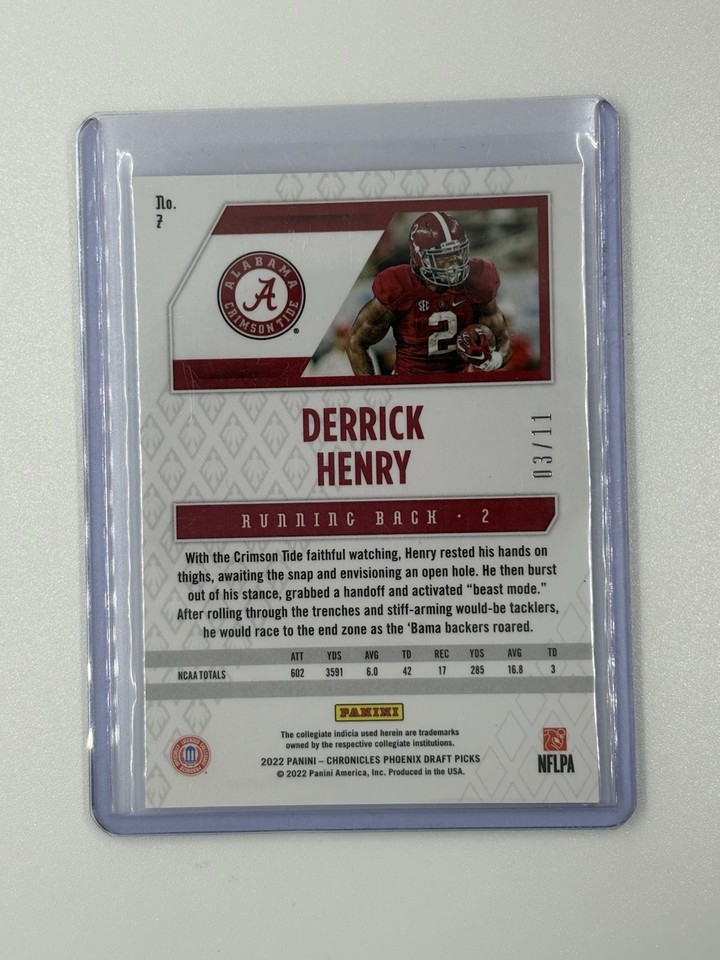 derrick henry Chronicles Draft Picks Cracked Ice /11 2022 | eBay