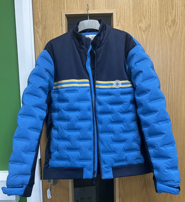 Original Penguin Mens Hybrid Insulated Puffer Jacket Royal Blue & Navy ...