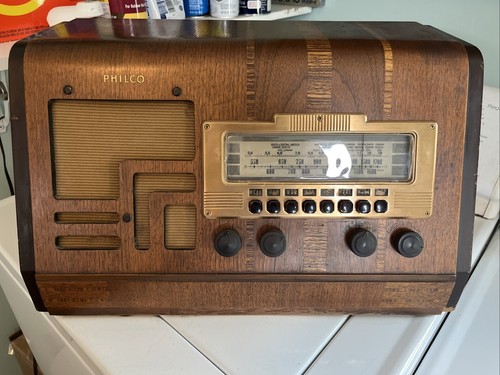 Vintage 1939 Philco Model 39-25 Tube AM Radio Working Recapped Original ...