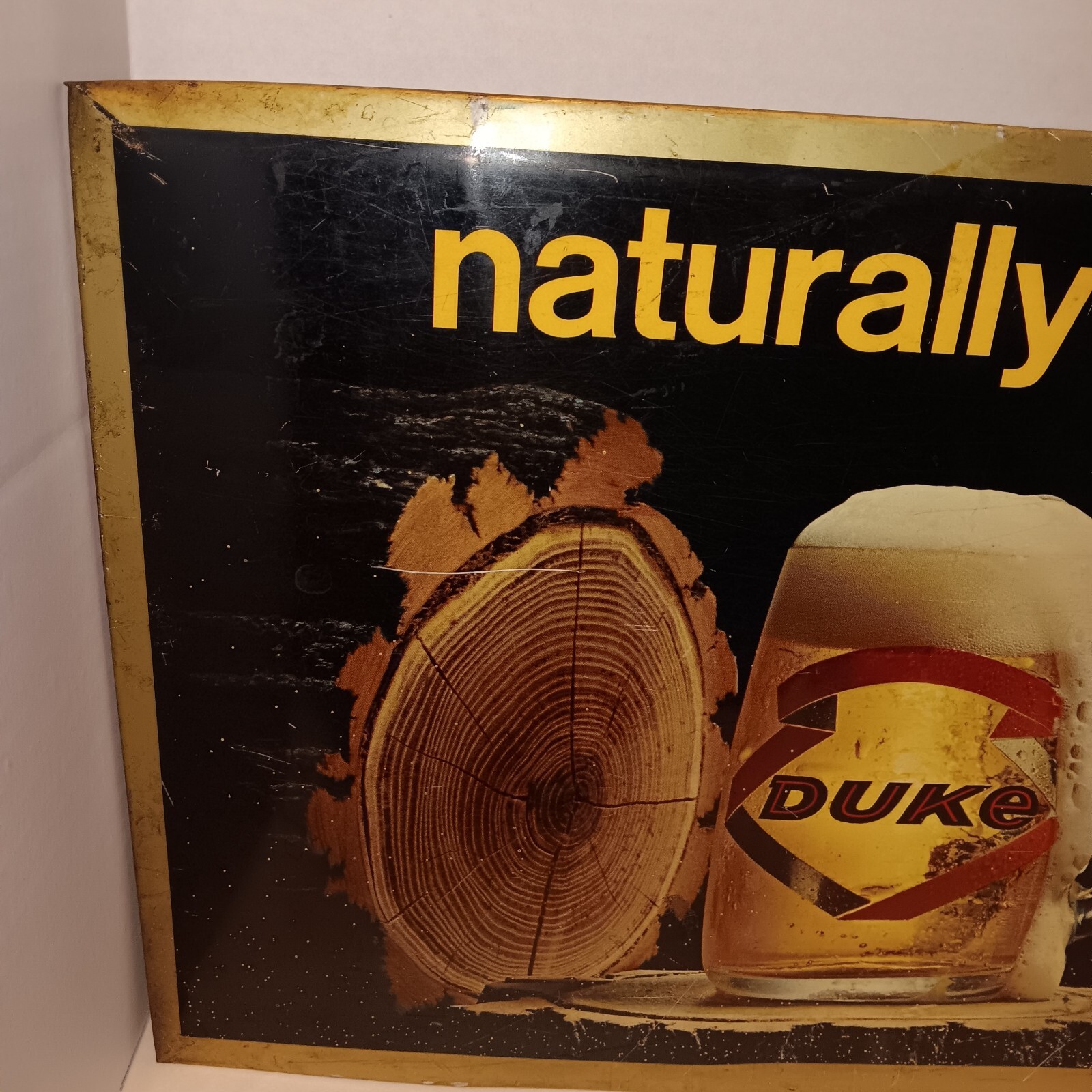 Duke Beer Advertising Bar Sign Metal Easel-Style Duquesne Brewing 22" X ...