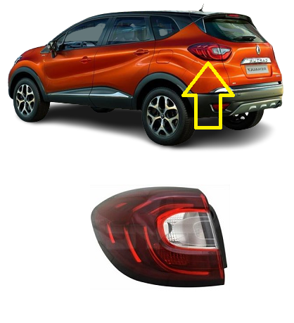 NEW FOR RENAULT CAPTUR 2017-2020 REAR TAIL LIGHT LAMP LEFT N/S ...