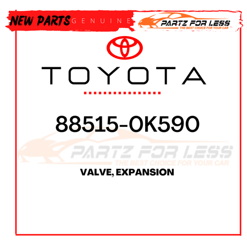 88515-0K590 TOYOTA GENUINE VALVE, EXPANSION OEM | eBay