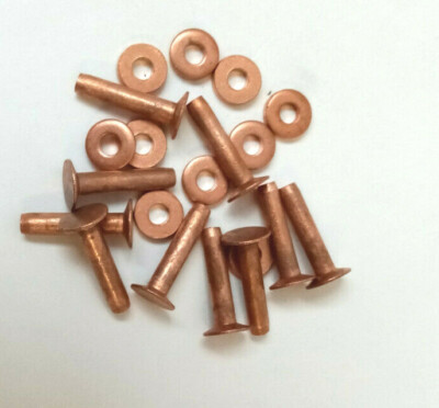 Copper rivets with Disc for Skates Skates Knight 20mm Copper 10 ST | eBay