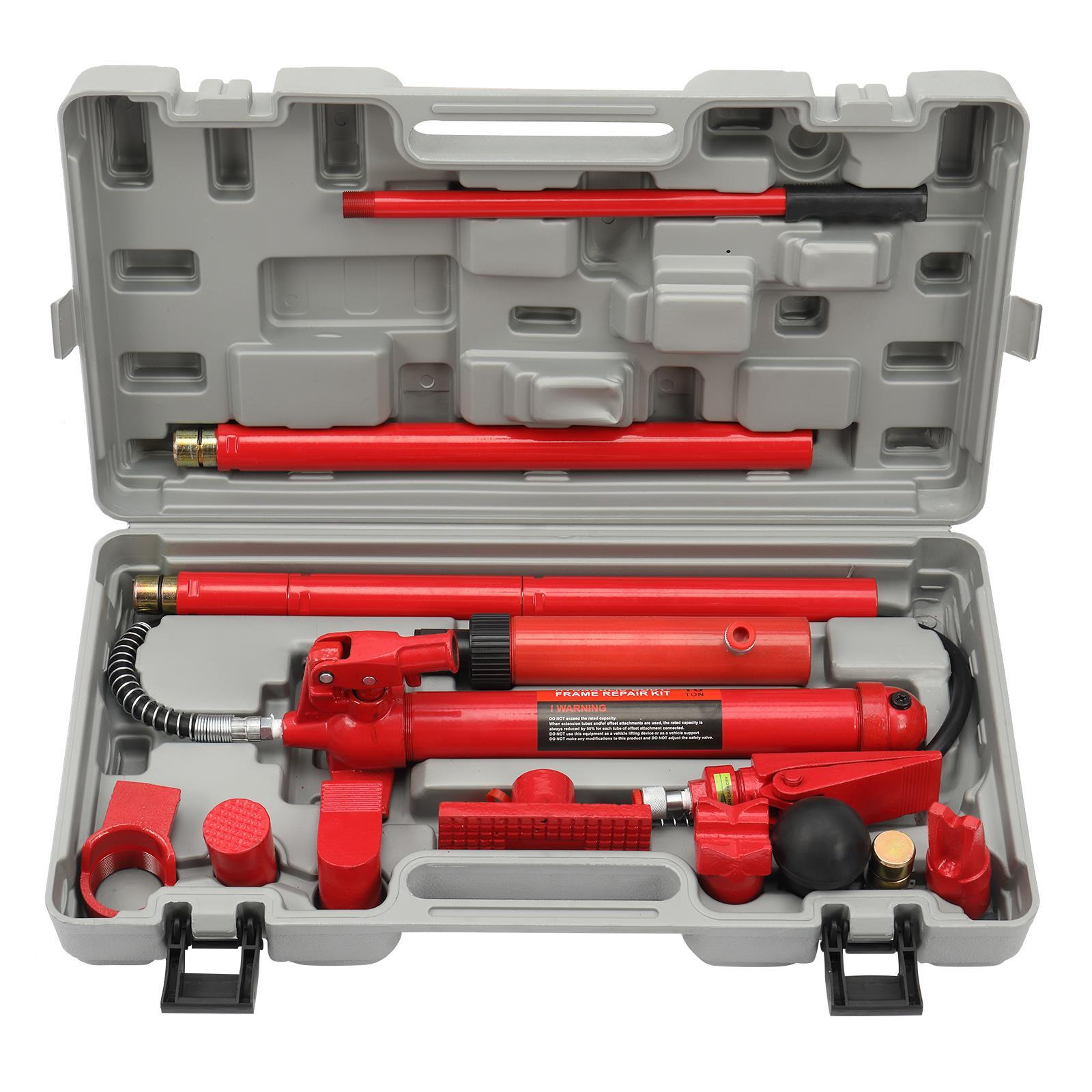 10 Ton Heavy Duty Auto Body Frame Porta Power Hydraulic Jack Repair Kit ...