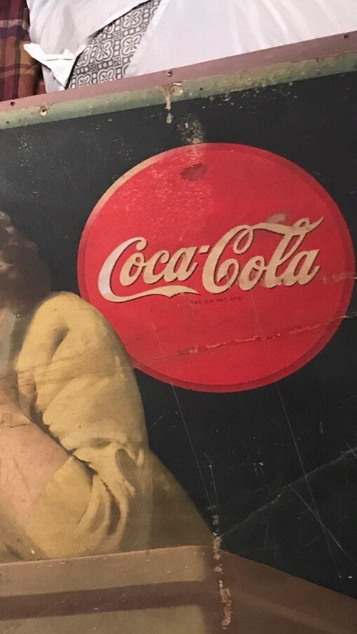 Rare 1944 Coca Cola "How About A Coke" Cardboard Sign 56" x 27" | eBay