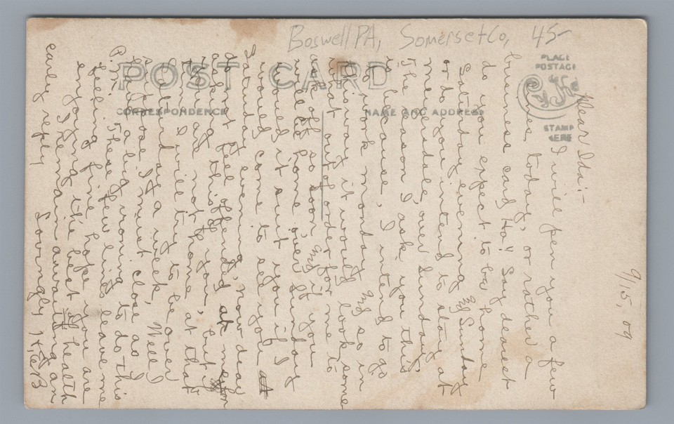 RPPC Penn Merc Company Store BOSWELL PA Somerset County Real Photo ...