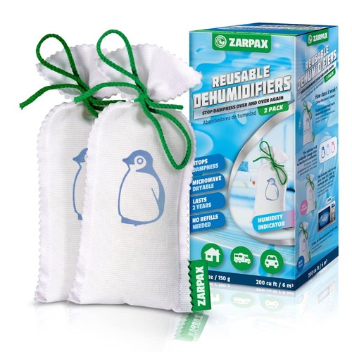 Household Mini Moisture Absorbers | 5.5oz SET OF 2 Reusable ...