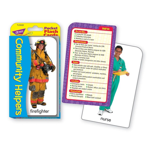 Community Flash Cards Helpers Careers Pocket for sale online | eBay