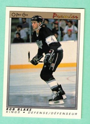 (1) ROB BLAKE 1990-91 OPC PREMIER # 6 KINGS ROOKIE NM-MT CARD (K1661 ...
